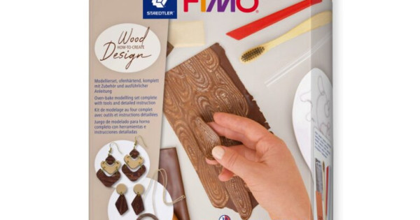 Комплект глина Staedtler Fimo, 4 х 25g, Wood effect | Booktrading.bg
