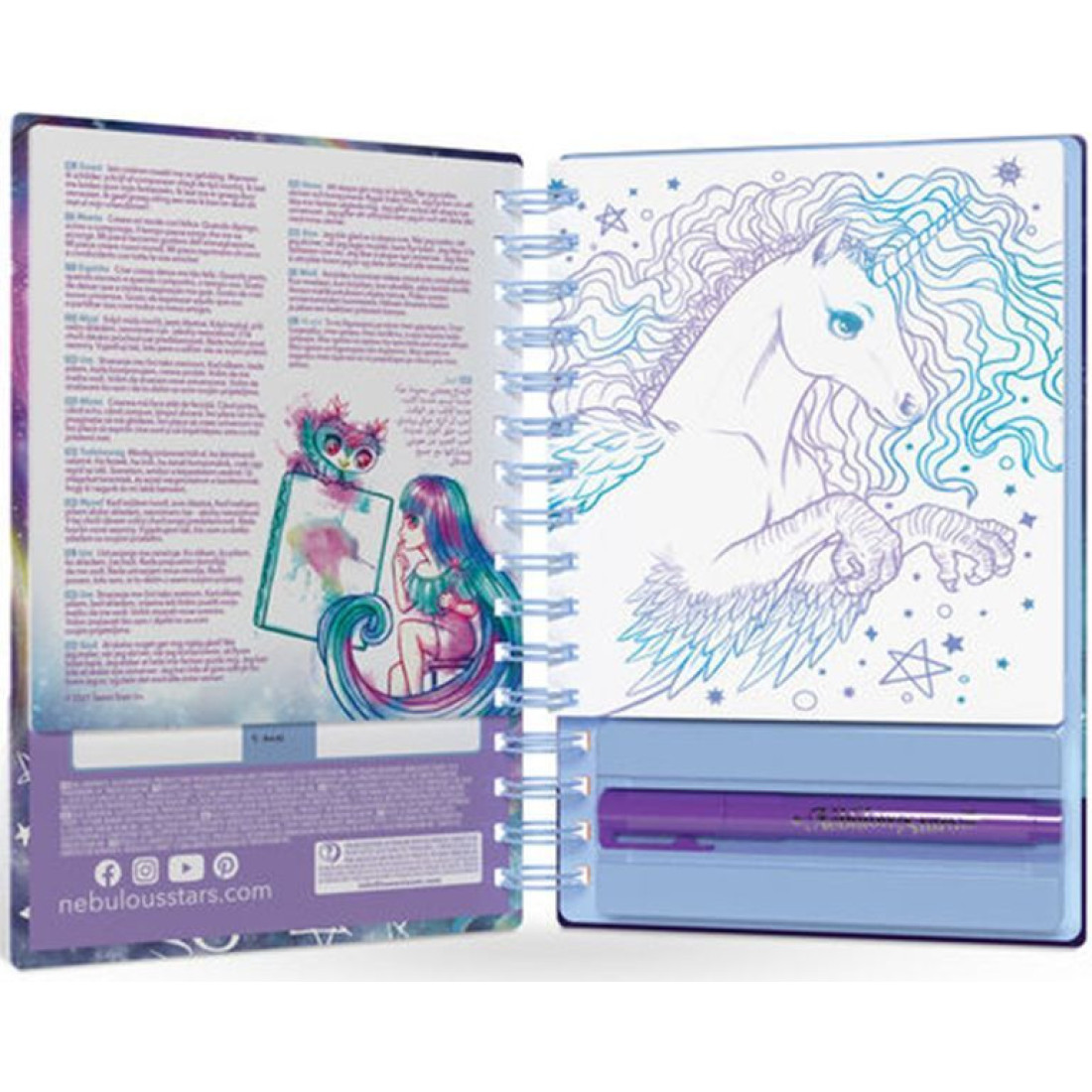 Kнижка за рисуване с фолио Nebulous Stars - Изадора | Booktrading.bg